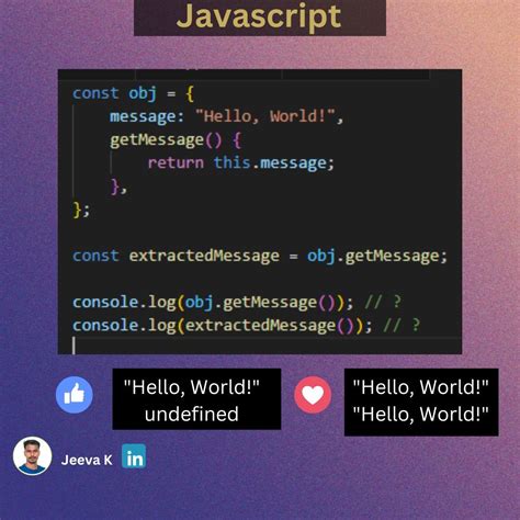 Jeeva K On Linkedin Javascript Interviewprep Technicalskills
