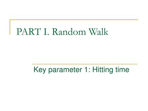 Ppt Random Walk On Graphs And Its Algorithmic Applications Powerpoint Presentation Id150216