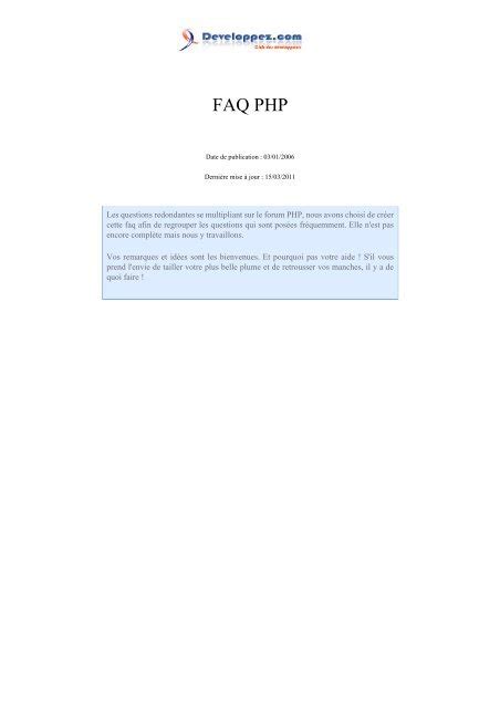Faq Php