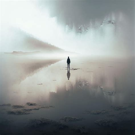 Premium Photo Abstract Image Of A Man In A Fog