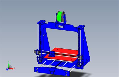 3d打印机设计模型 Solidworks 2012 模型图纸下载 懒石网