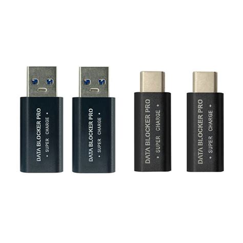 4pcs Usb Data Blocker And Usb C Data Blocker Protect Against Juice Jacking Support Safe Quick