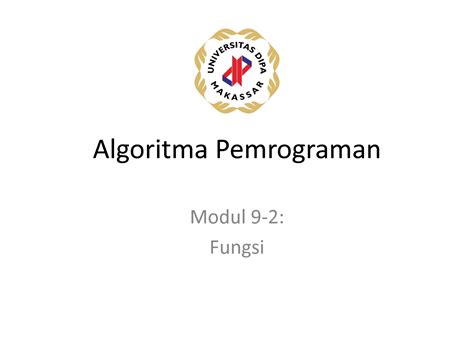 SOLUTION Algoritma Pemrograman Fungsi Studypool SOLUTION Algoritma Pemrograman Fungsi Studypool