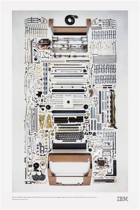 Ibm Selectric Teardown Poster