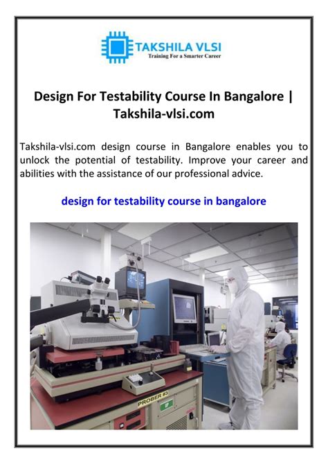 PPT Design For Testability Course In Bangalore Takshila Vlsi