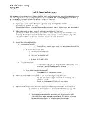 Lab Prelab Worksheet Docx KIN C Motor Learning Spring Lab Speed And Accuracy