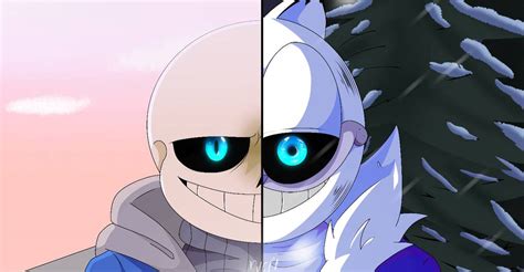 Sans Glitchtale Vs Sansfield By Ducred Blue On Deviantart