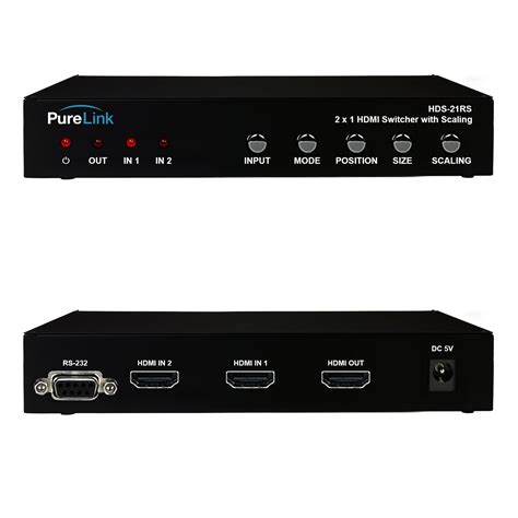 2x1 Hdmi Switcher With Scaling Purelink Av