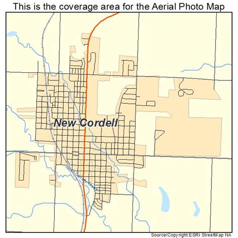 Aerial Photography Map Of New Cordell Ok Oklahoma