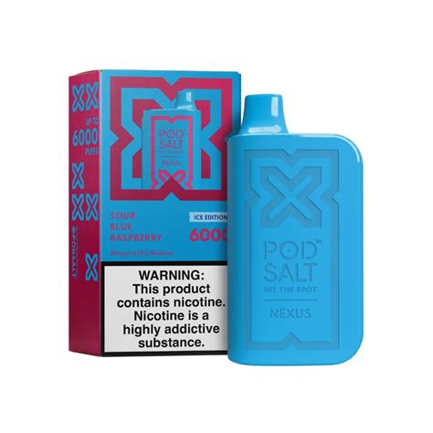 Pod Salt Nexus Sour Blue Raspberry Disposable Mg Ml Podsalt
