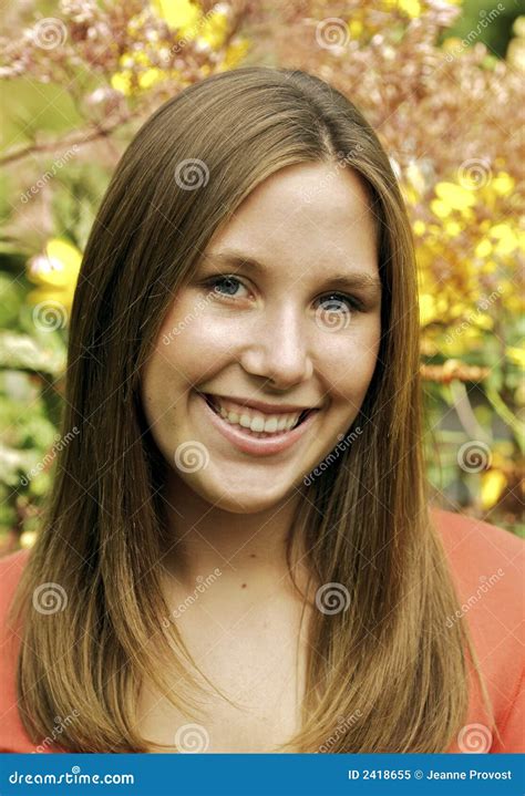 Sweet Brunette Portrait Stock Image Image Of Smile Portrait