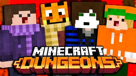 Vier Youtuber Spielen Minecraft Dungeons 01 Youtube