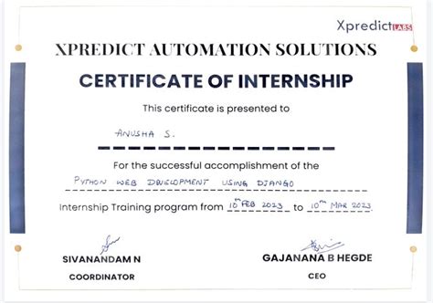 Anusha S On Linkedin Python Django Fullstackdeveloper Internship