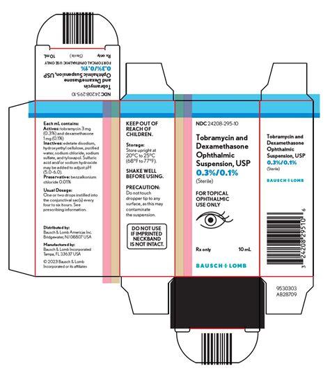 Tobramycin And Dexamethasone Package Insert