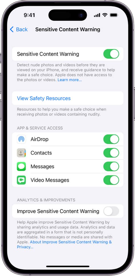 Receive Warnings About Sensitive Content On IPhone Apple Support