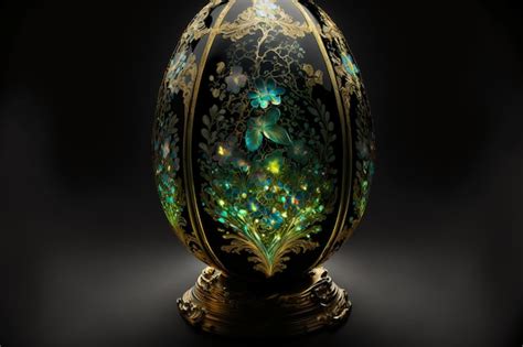 Premium Photo Bioluminescent Faberge Egg