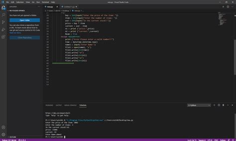 I Want To Save A Python File With Values But When I Save It The Value None Is Displayed