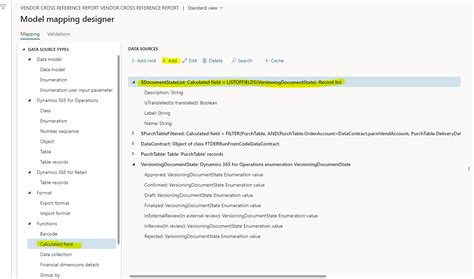 D365fo Base Enums In Er Electronic Reporting Model Mapping Listoffields And