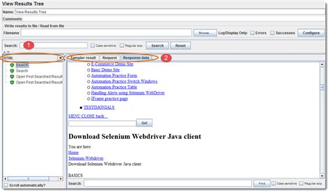 what are the different types of listener available in jmeter