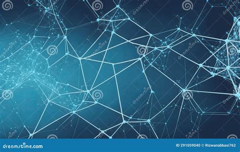 Abstract Blue Digital Background Big Data Visualization Science Background Stock Illustration