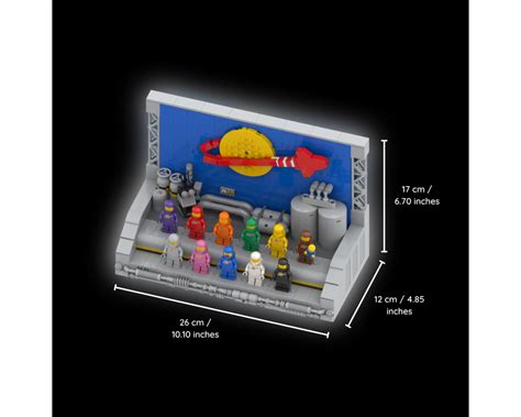 Lego Moc Classic Space Minifigures Display Stand By Freddiebricks