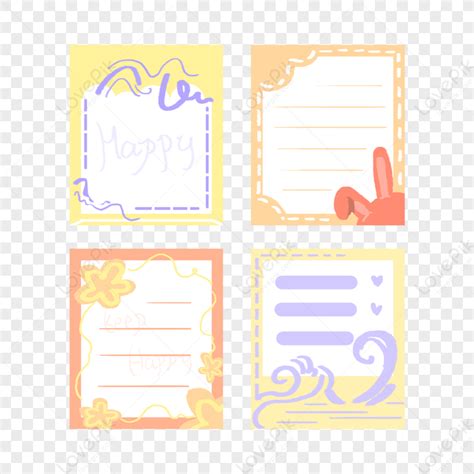 작업 목록 귀여운 일러스트 끈적 회화 노트 메모 메모지 터키 옥 주형 Png 일러스트 무료 다운로드 Lovepik