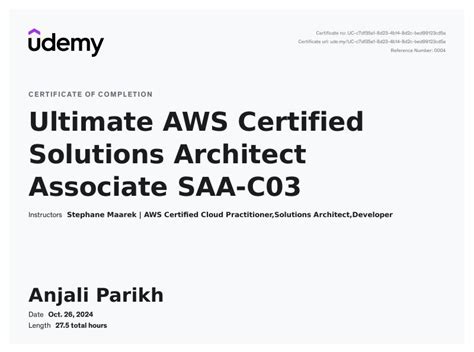 Anjali Shah On Linkedin Aws Cloudcomputing Solutionarchitect Continuouslearning Udemy