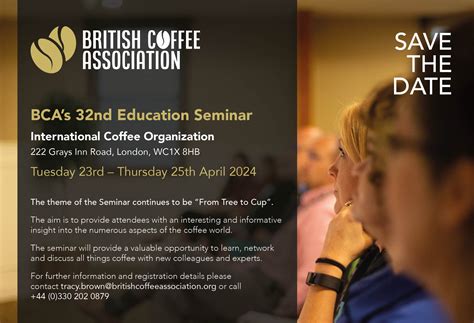 Register Now Bca Education Seminar 2024 British Coffee Association