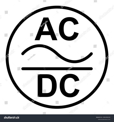 Ac Dc Converter Icon Alternating Current Stock Vector Royalty Free 2380499209 Shutterstock