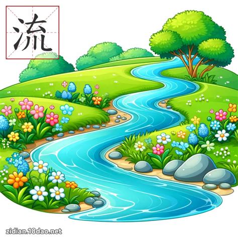 流 注音ㄌ｜ㄡˊ 部首水 《國語字典》📘