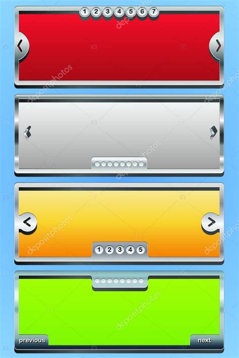 3d Vector Header Slider 2 Stock Vector Gotovanko 5664339
