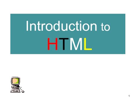 Introduction To Html