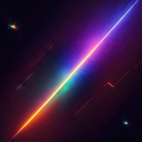 Premium Photo Abstract Colorful Lightning On A Dark Background Glowing Fractal Shapes Fantasy