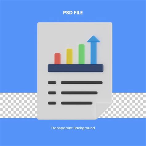 Premium Psd Analysis Report 3d Rendering Icon Illustration Analytics