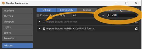 Add On Installation Vrm Format Vrm Add On For Blender