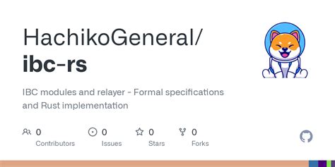 GitHub HachikoGeneral Ibc Rs IBC Modules And Relayer Formal
