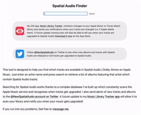 Introducing The Spatial Audio Finder