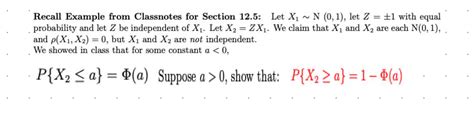 Recall Example From Classnotes For Section 125 Let