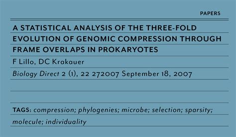 2007 a statistical analysis of the three fold evolution of genomic