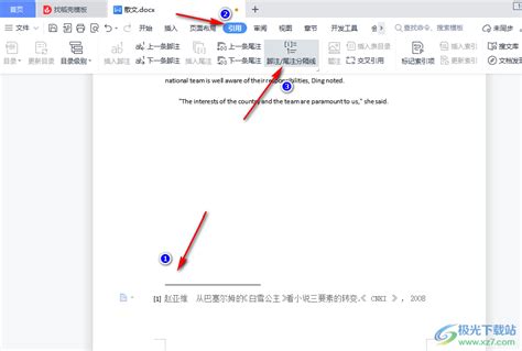 Wps如何正确设置参考文献格式？ Wps正确引用参考文献的详细方法 极光下载站