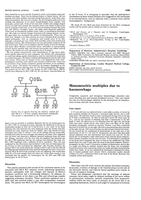 Pdf Mononeuritis Multiplex Due To Haemorrhage