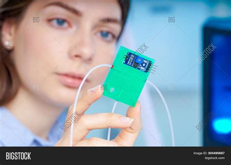 Girl Holding Polymers Bio MEMS Biomedical Microelectromechanical Systems LOC Lab On A Chip