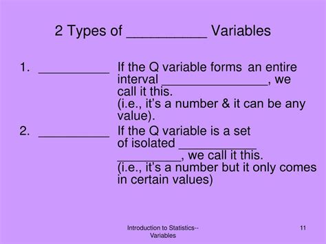 Ppt Categorical Vs Quantitative Variables Powerpoint Presentation