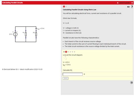 Solved Calculating Parallel Circuits ELECTUDE X Chegg Com