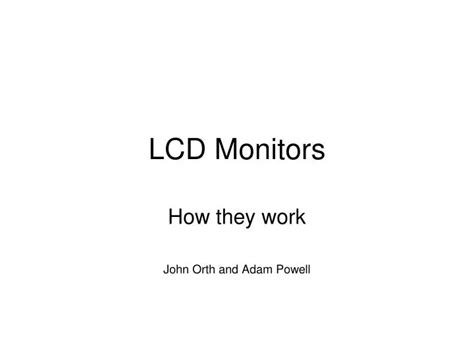 PPT LCD Monitors PowerPoint Presentation Free Download ID 35830