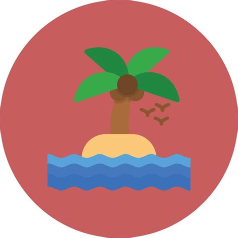 Island Flat Circle Multicolor 9997974 Vector Art At Vecteezy