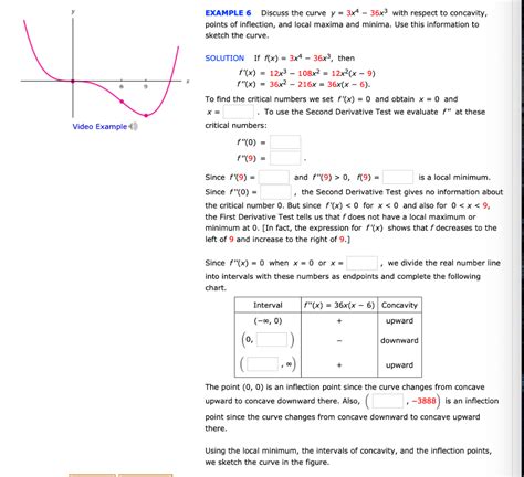 solved example 6 discuss the curve y 3x4 36x3 with