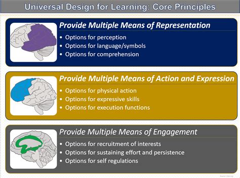Universal Design For Learning Core Principles Universal Design Principles Learning