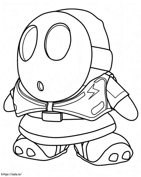 Shy Guy Mario Zum Ausdrucken Ausmalbilder