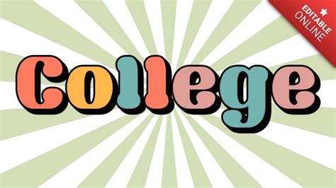 College Text Effect Generator